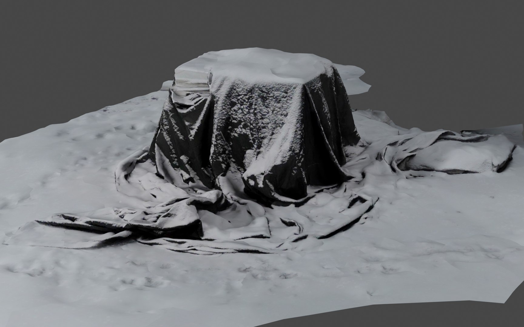 3D Model SNOWY BLANKET BOX - TurboSquid 1992674