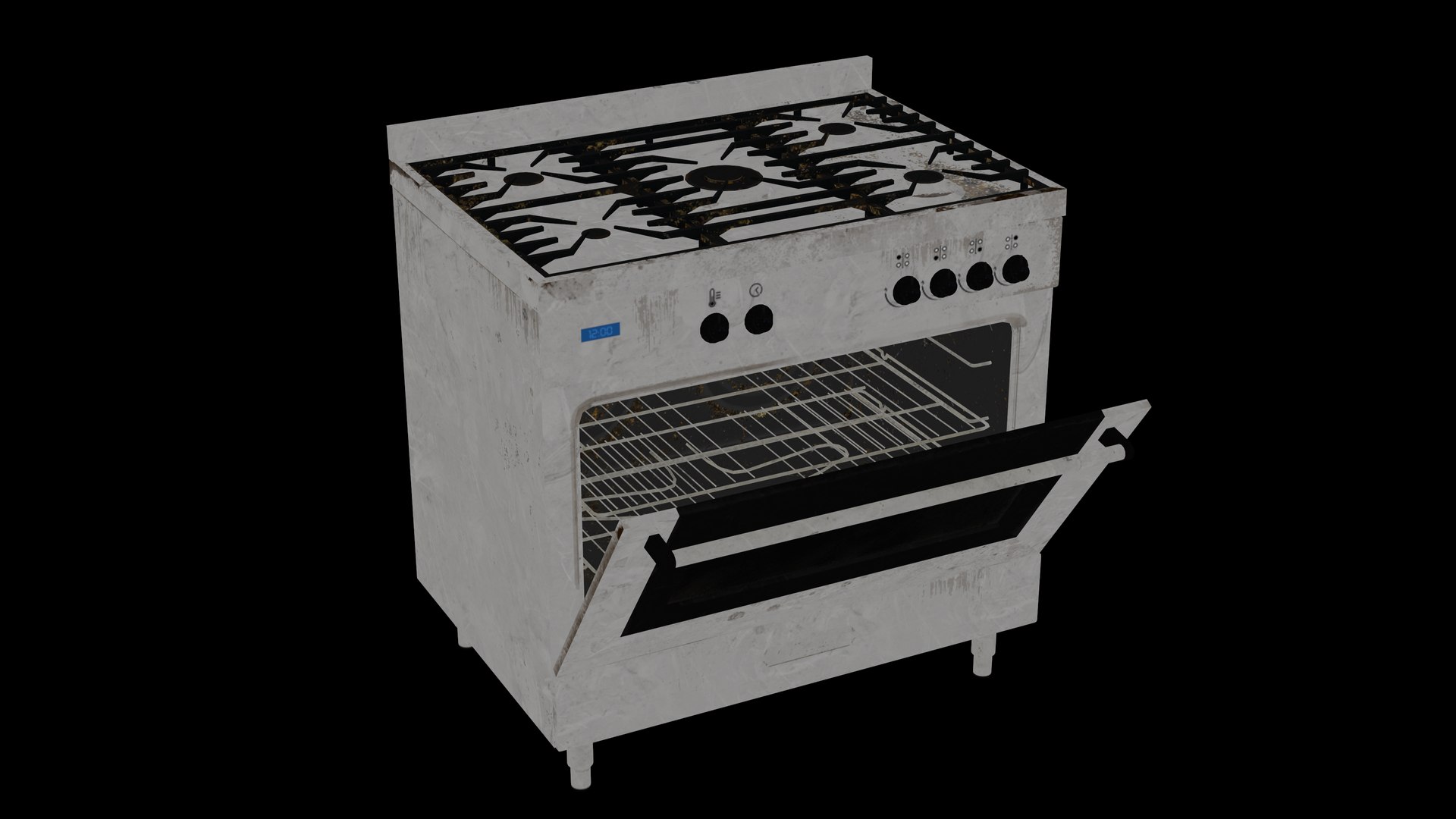 3D model Gas Stove - Game ready props Low-poly - TurboSquid 2034566