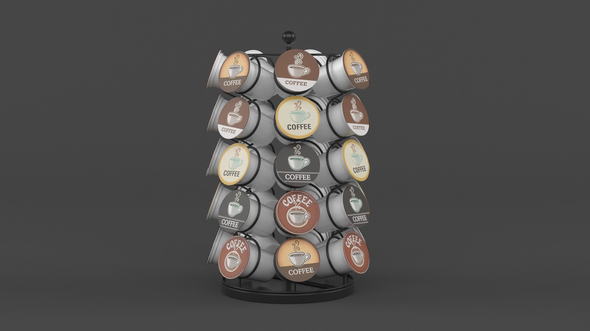 3D Coffee Pod Carousel Model - TurboSquid 2180192