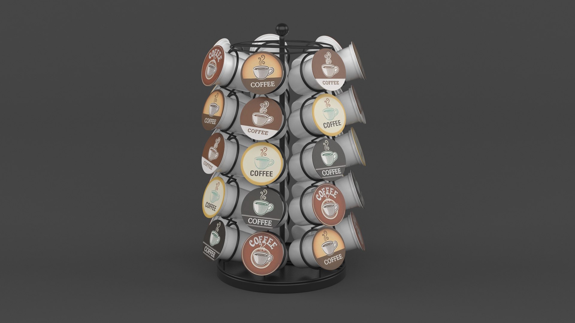 3D Coffee Pod Carousel Model - TurboSquid 2180192