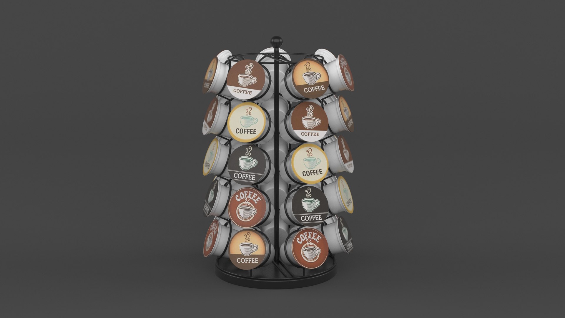 3D Coffee Pod Carousel Model - TurboSquid 2180192