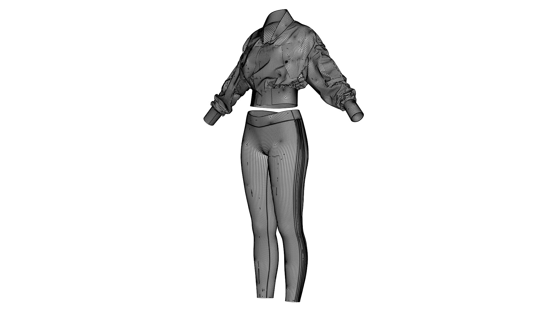 3D Model Womens - Flight JK Outfit - TurboSquid 2332440