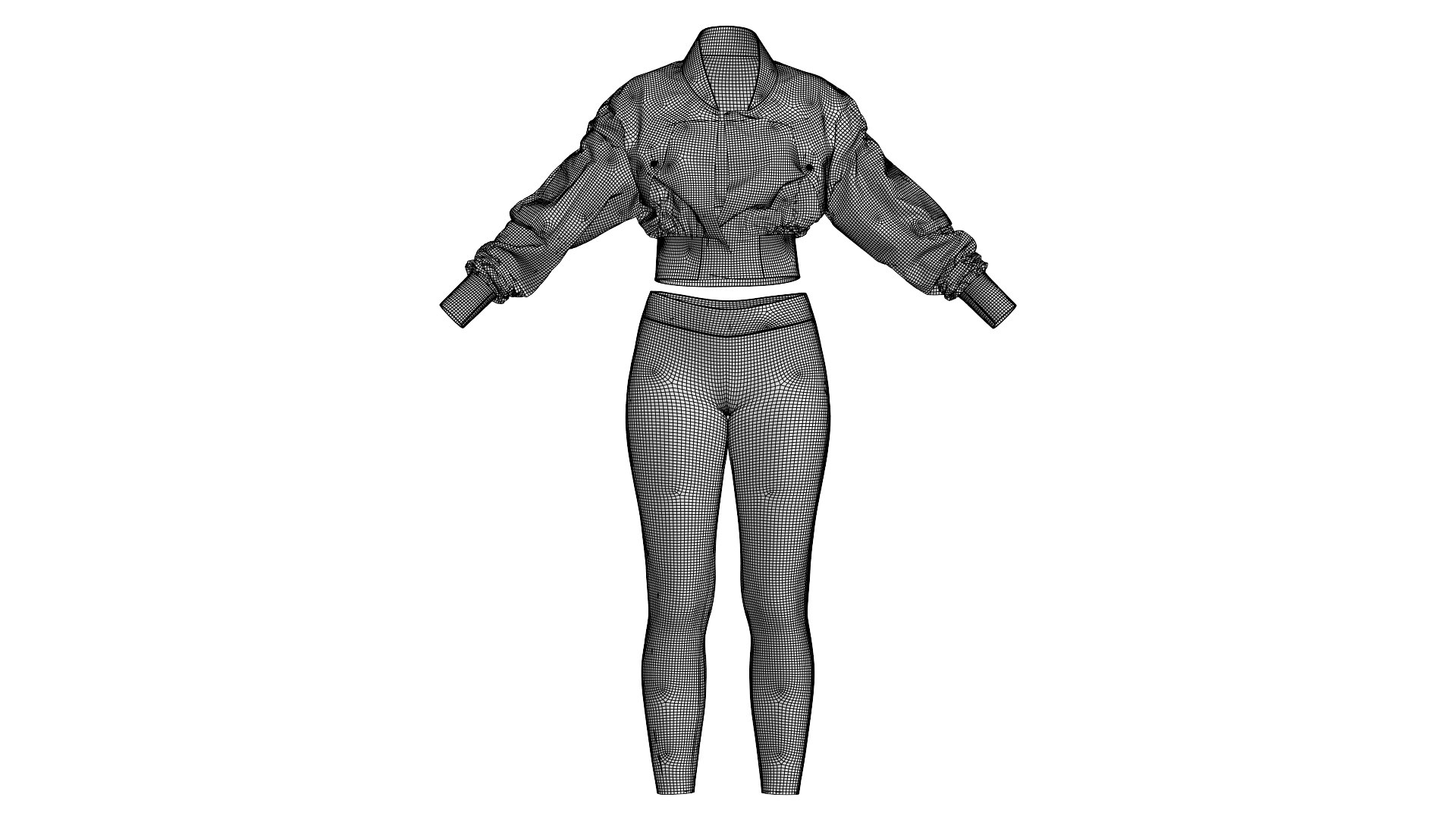 3D Model Womens - Flight JK Outfit - TurboSquid 2332440