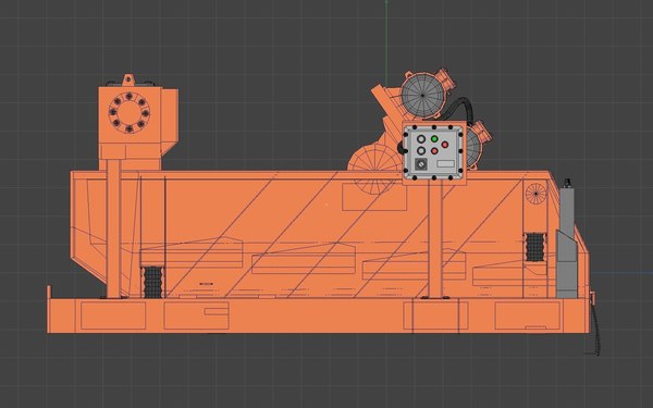 3D shale shaker - TurboSquid 1670539