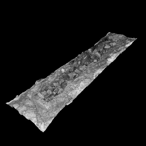 3D Gravel Rock Pit 02 - 3D photogrammetry model scan of a gravel pit ...