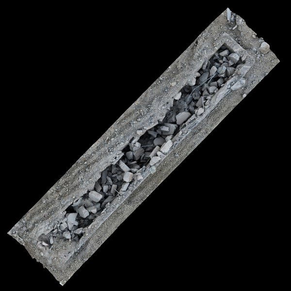3D Gravel Rock Pit 02 - 3D photogrammetry model scan of a gravel pit ...