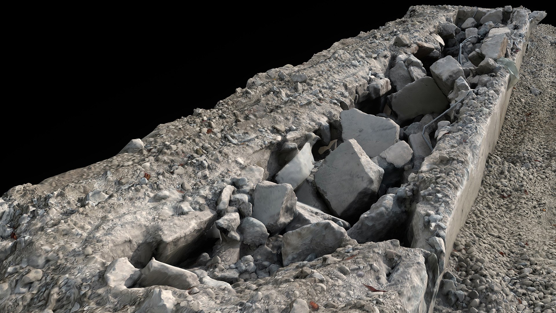 3d Gravel Rock Pit 02 3d Photogrammetry Model Scan Of A Gravel Pit