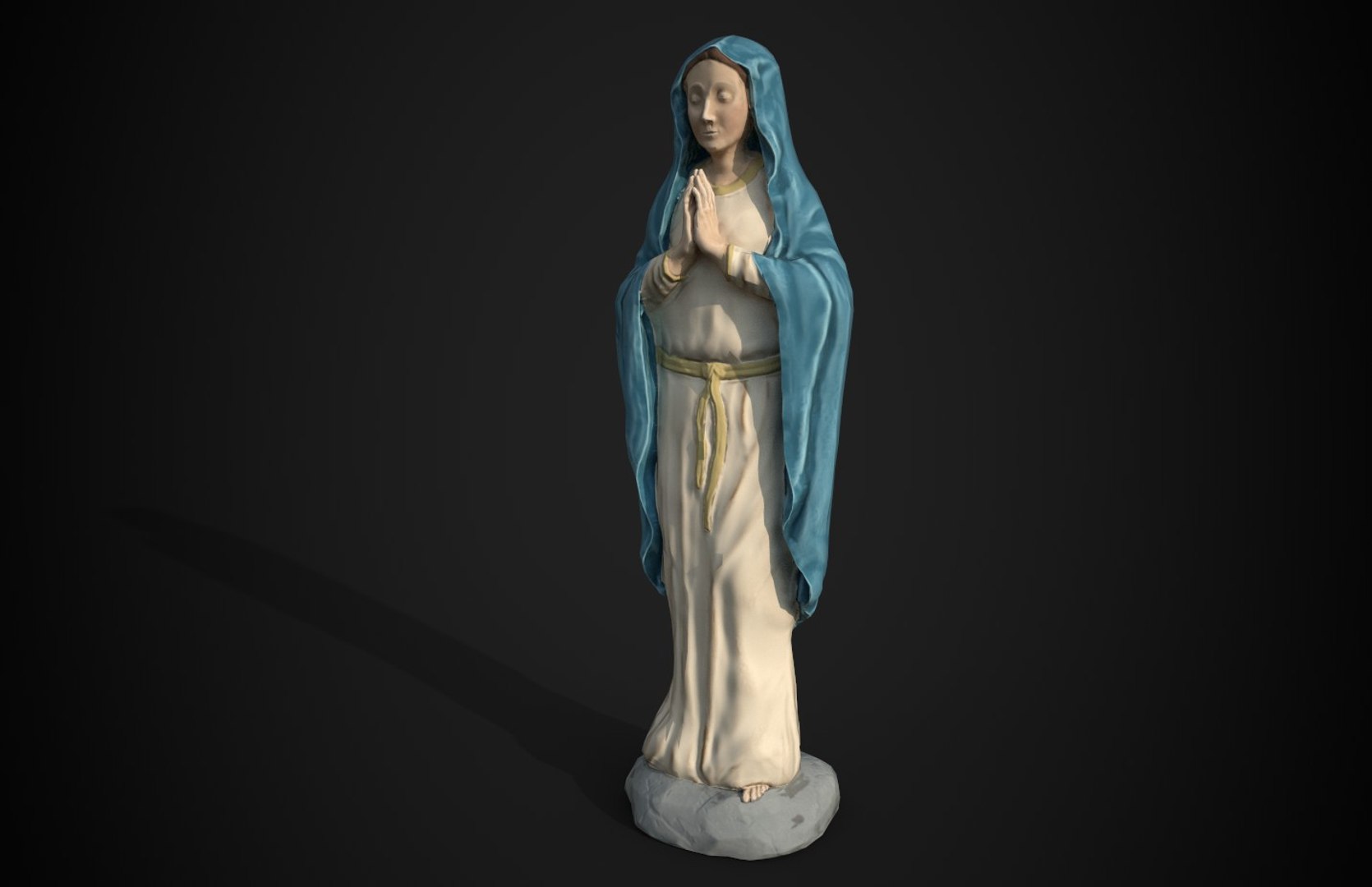3D Statue Saint Mary - TurboSquid 1635729