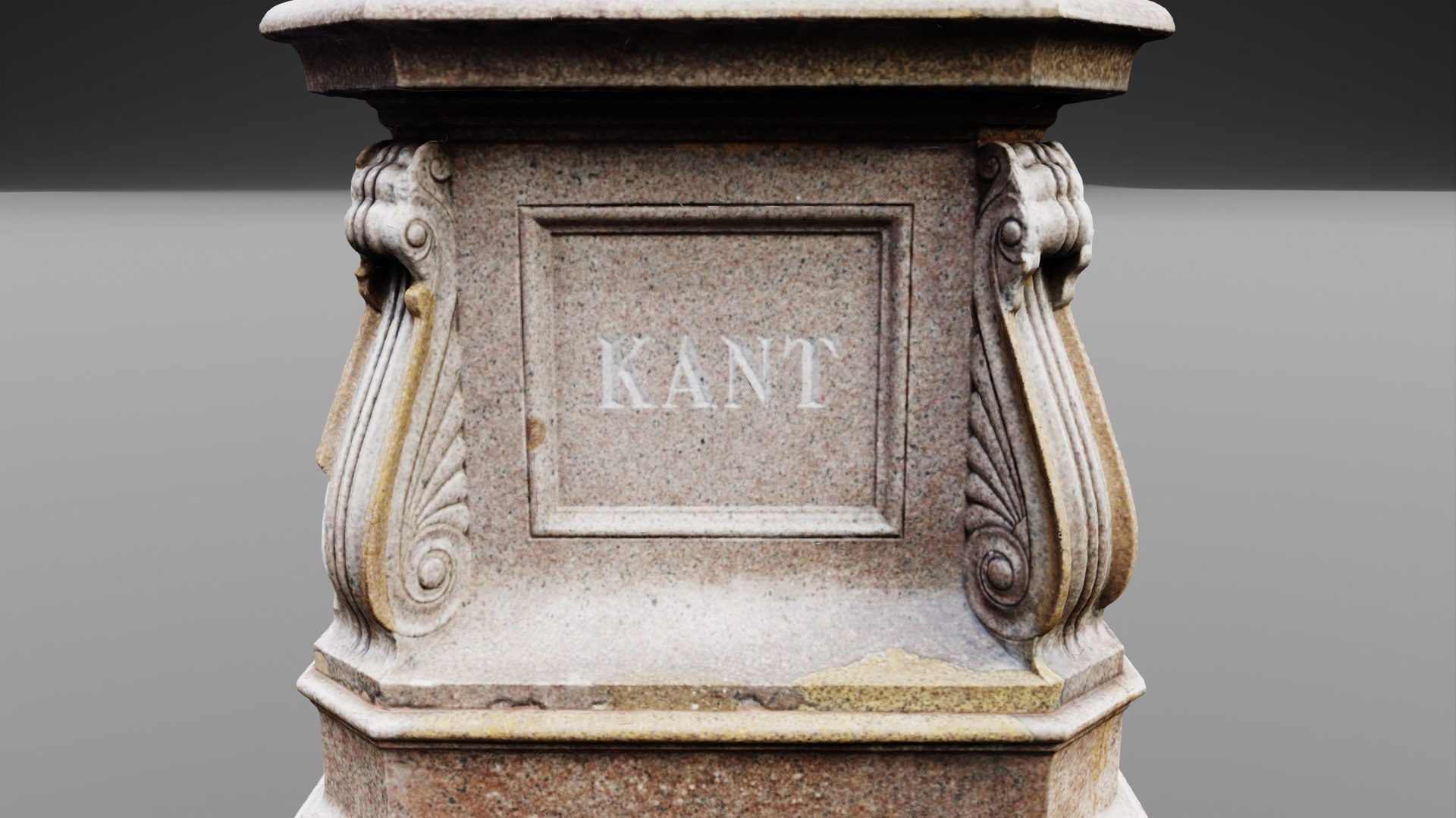 Immanuel Kant Sculpture In Kaliningrad 3D Model - TurboSquid 2050695