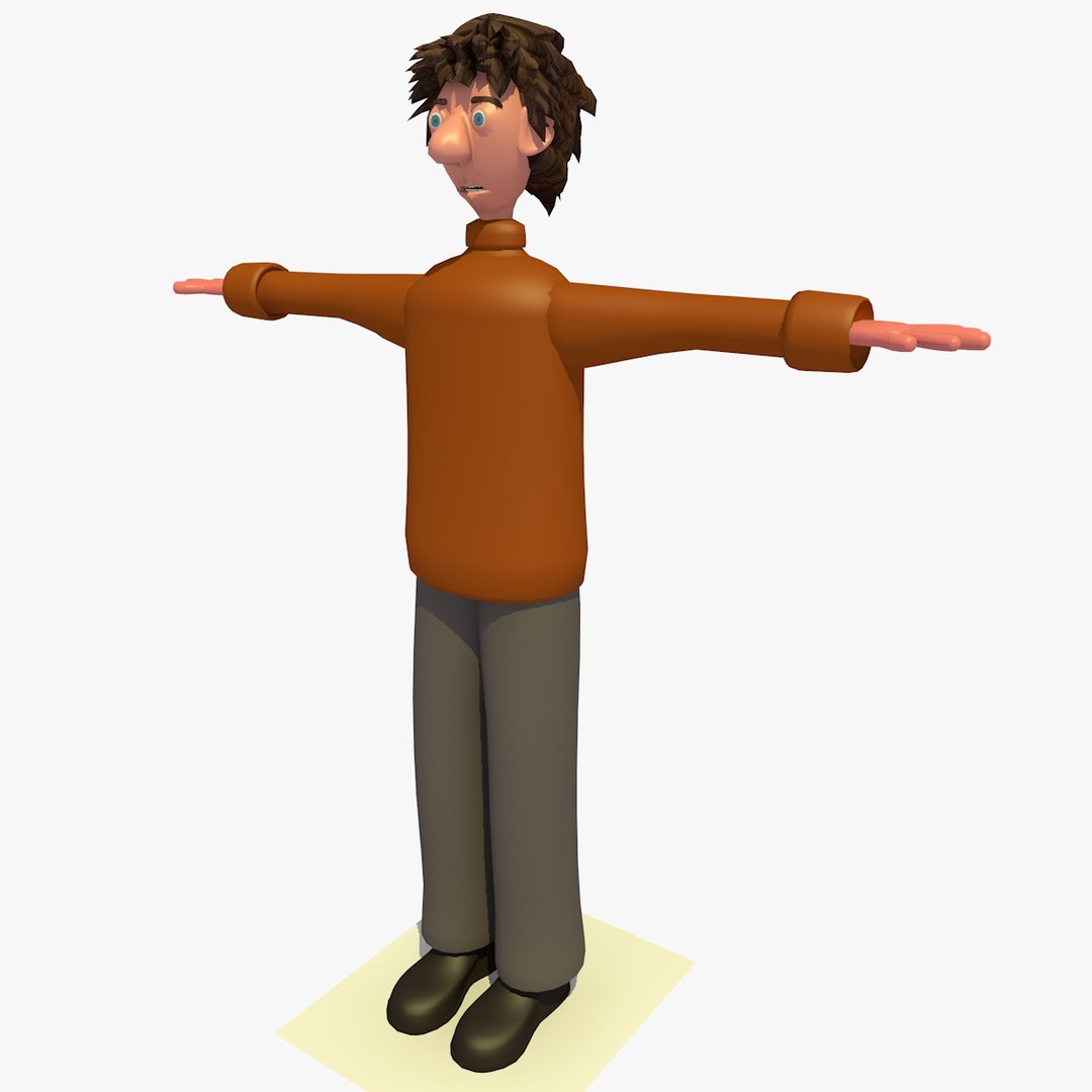 3d Tim Cartoon Character
