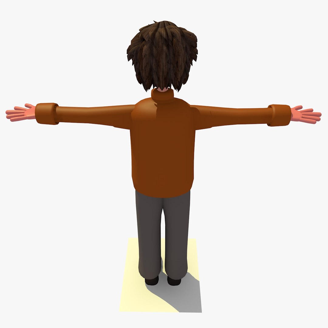 3d Tim Cartoon Character