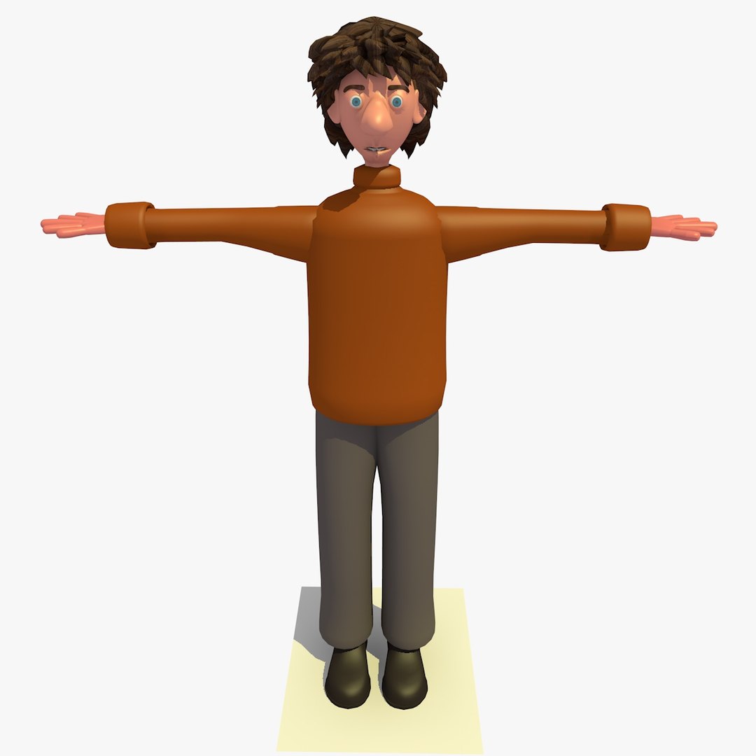 3d Tim Cartoon Character
