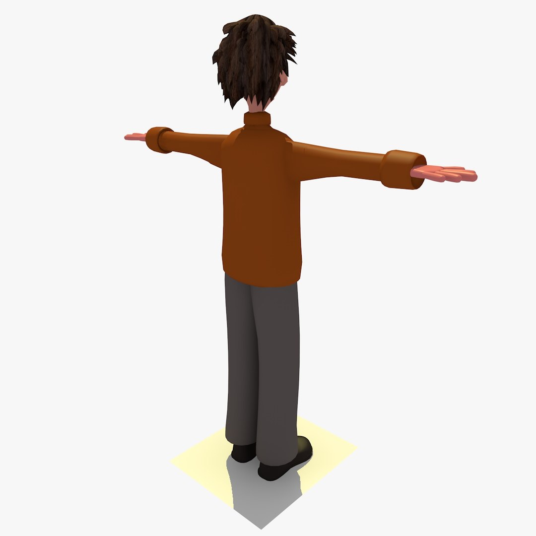 3d Tim Cartoon Character