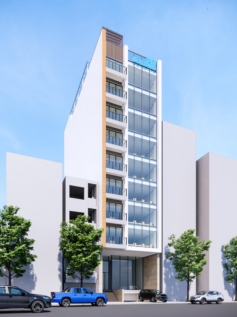 Office Building 9x22 Basic design 3D model - TurboSquid 2160339