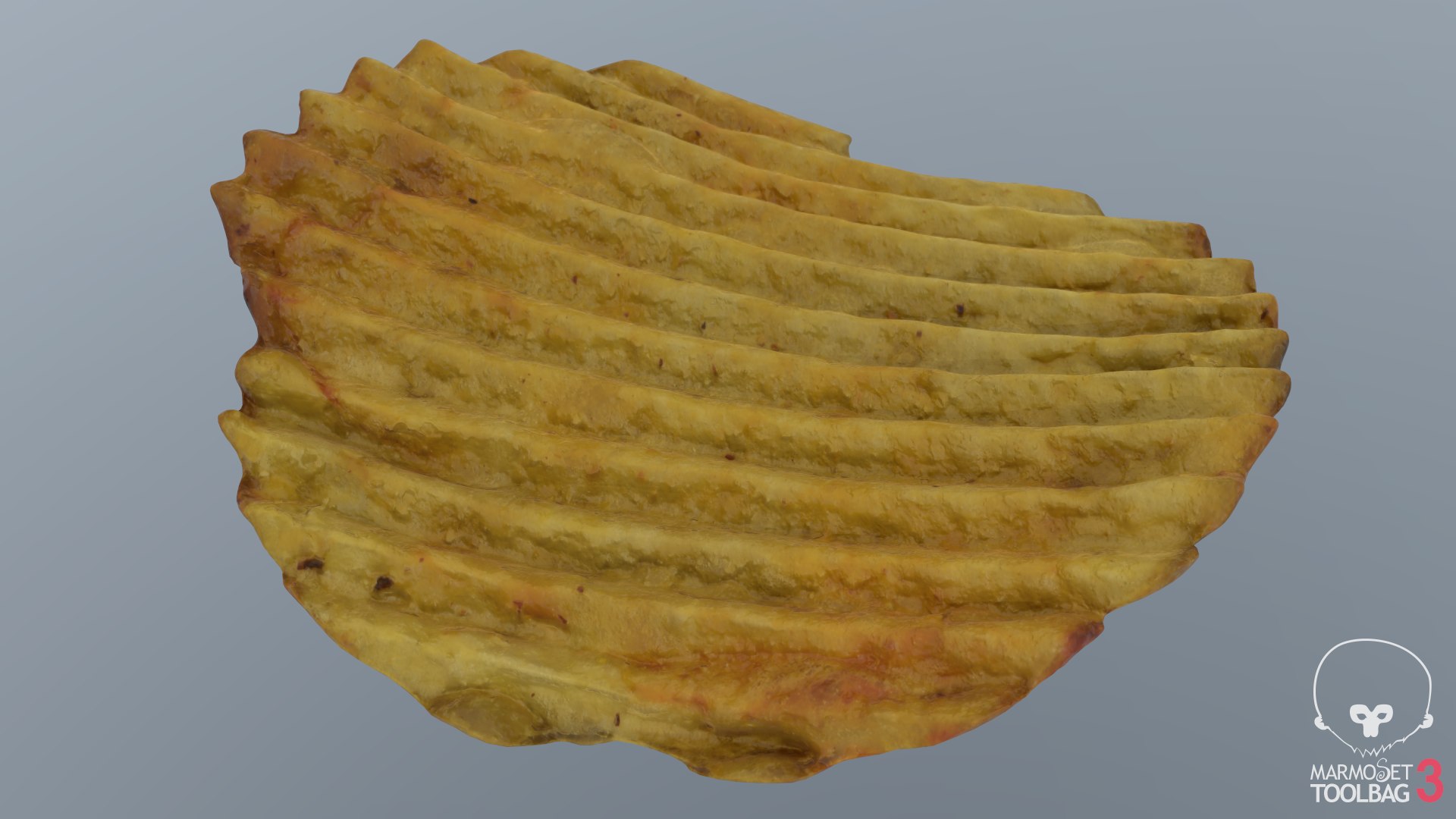 Crinkle Cut Chip 3D Model - TurboSquid 1863084