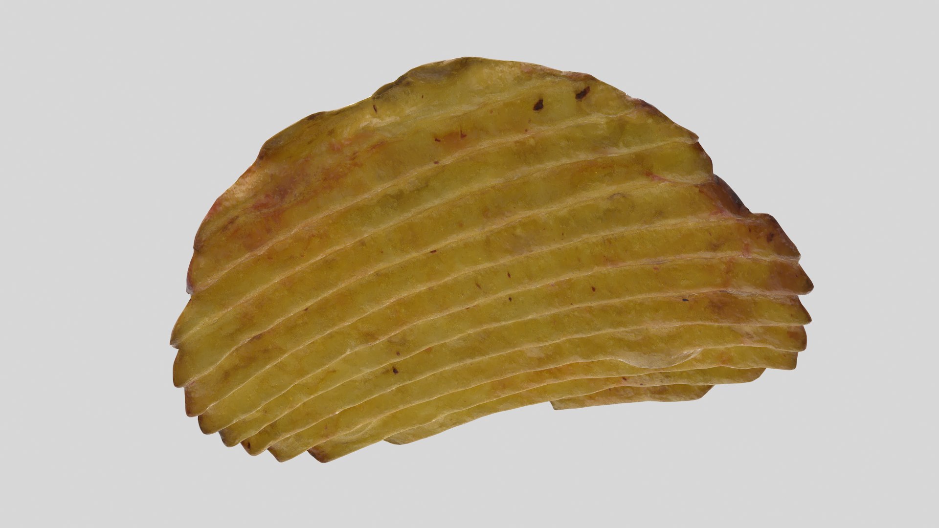 Crinkle Cut Chip 3D Model - TurboSquid 1863084