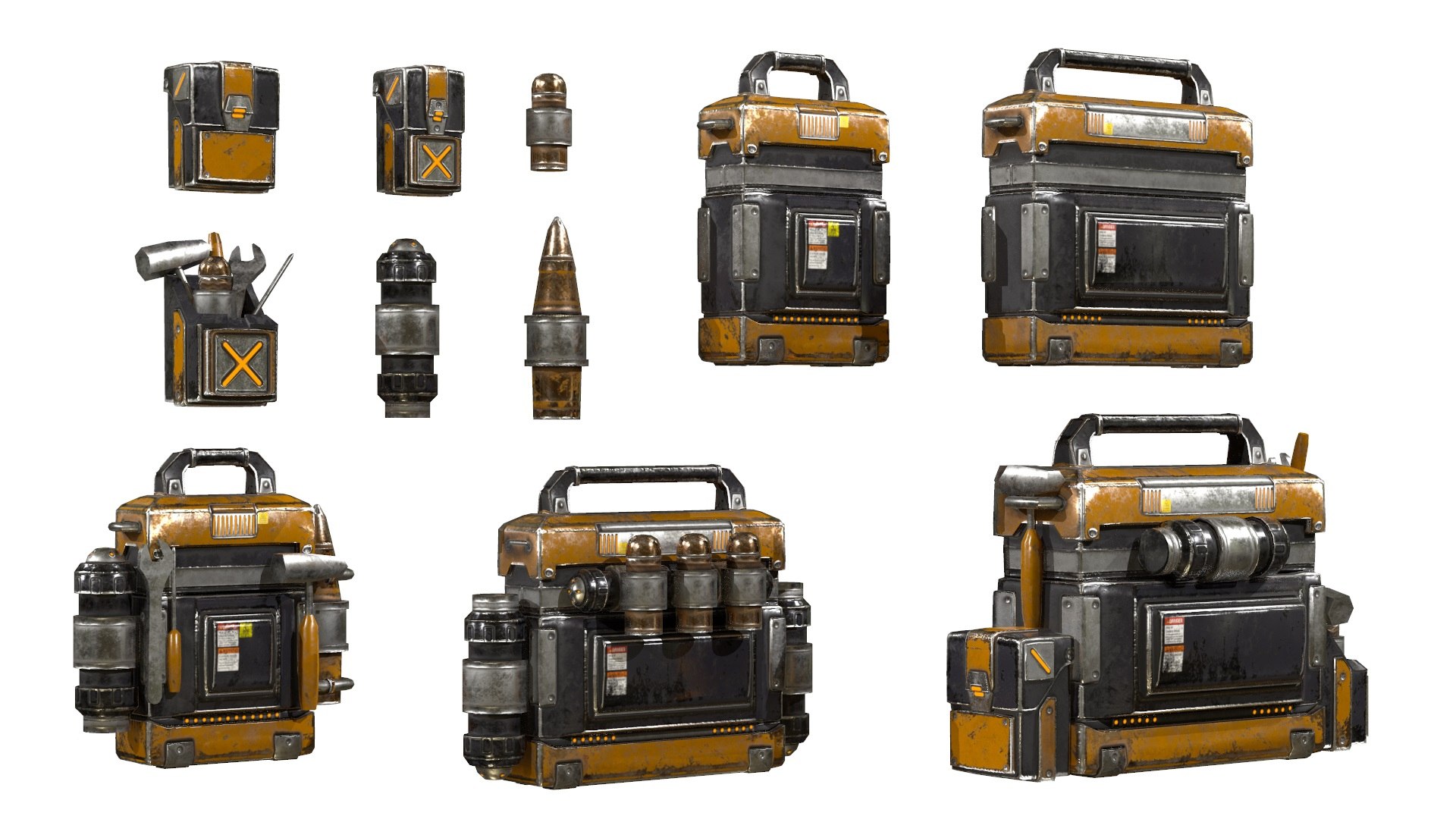 Tool Kits Bag Canister 3D Model - TurboSquid 1694732