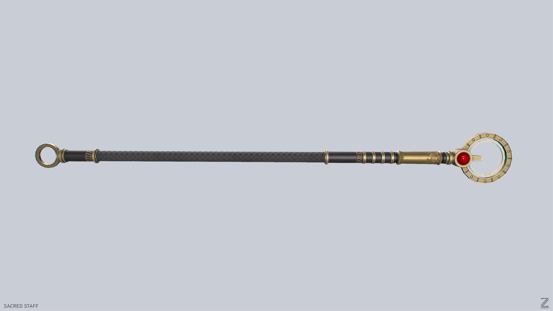 3D Sacred Staff - TurboSquid 2422620