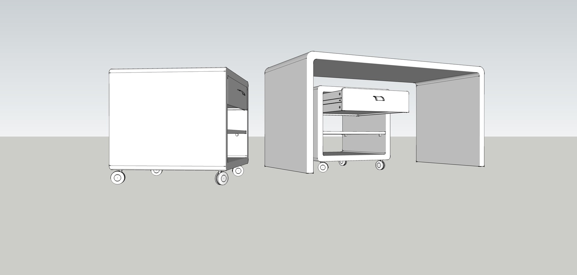 3d Sketchup Office Desk