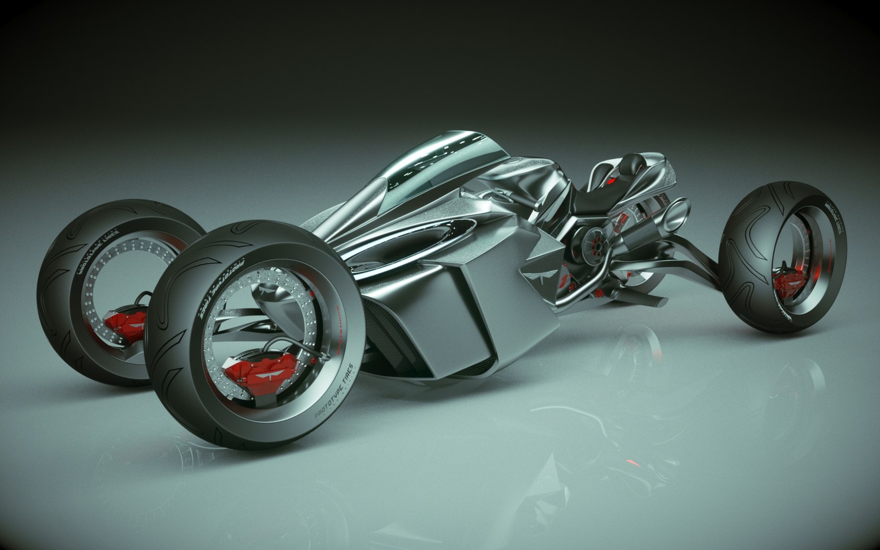 T Bike Four Wheel 07 3D Model - TurboSquid 1950021