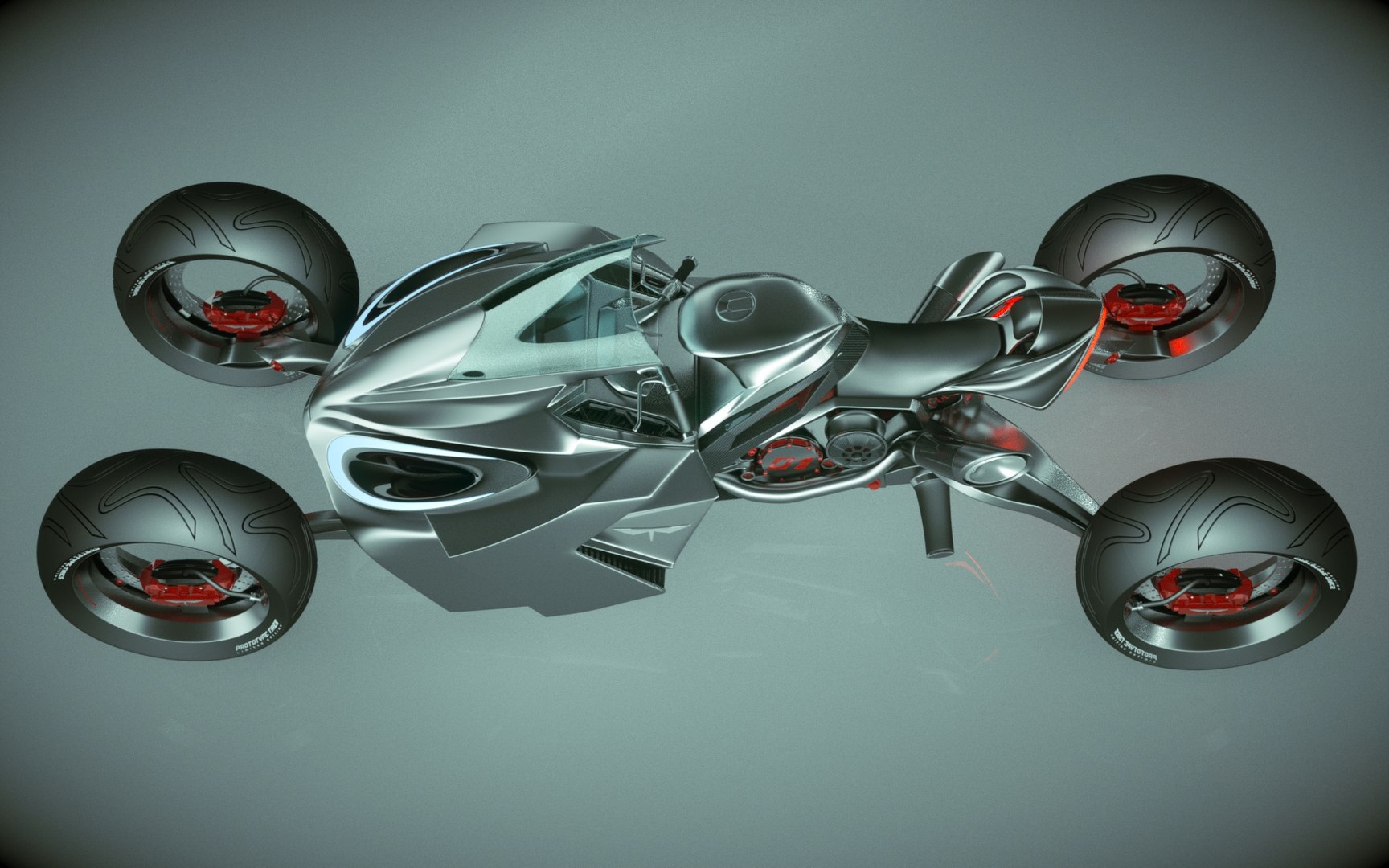 T Bike Four Wheel 07 3D Model - TurboSquid 1950021