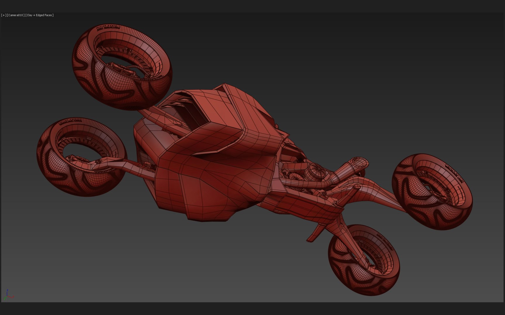 T Bike Four Wheel 07 3D Model - TurboSquid 1950021