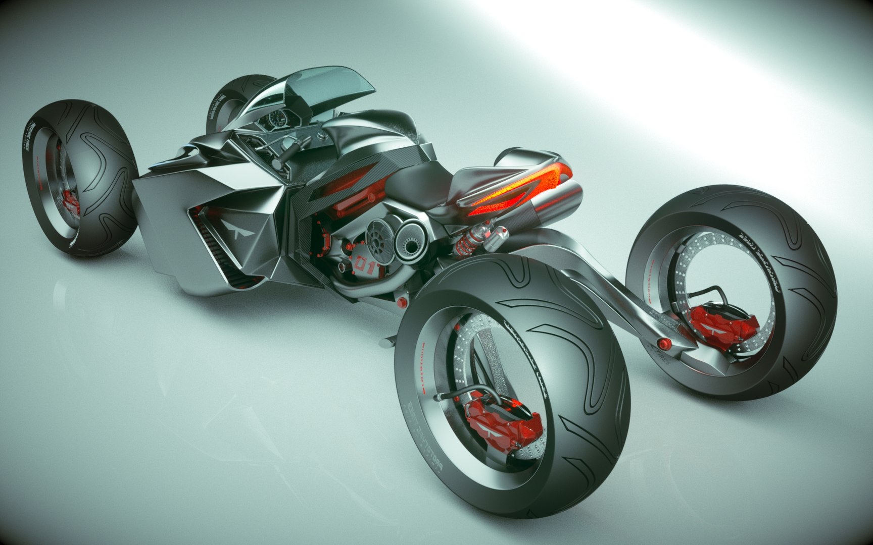 T Bike Four Wheel 07 3D Model - TurboSquid 1950021