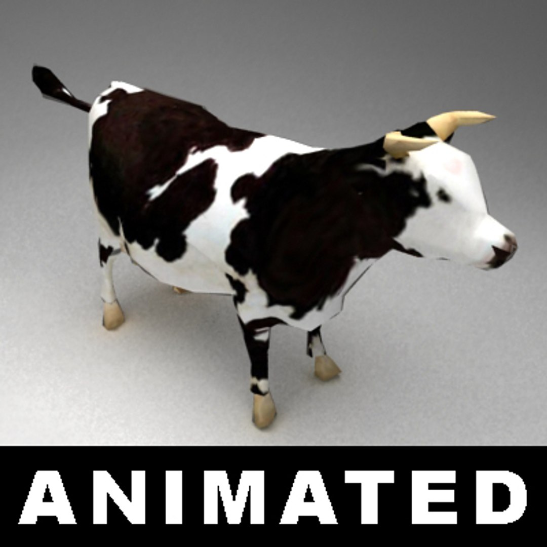 Cow Animation 3d Model