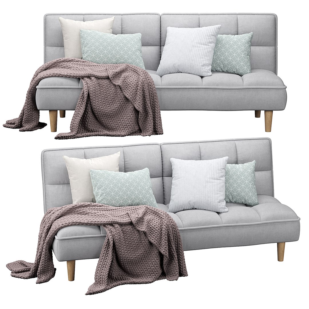 3D Sofa Bed Model - TurboSquid 1626223