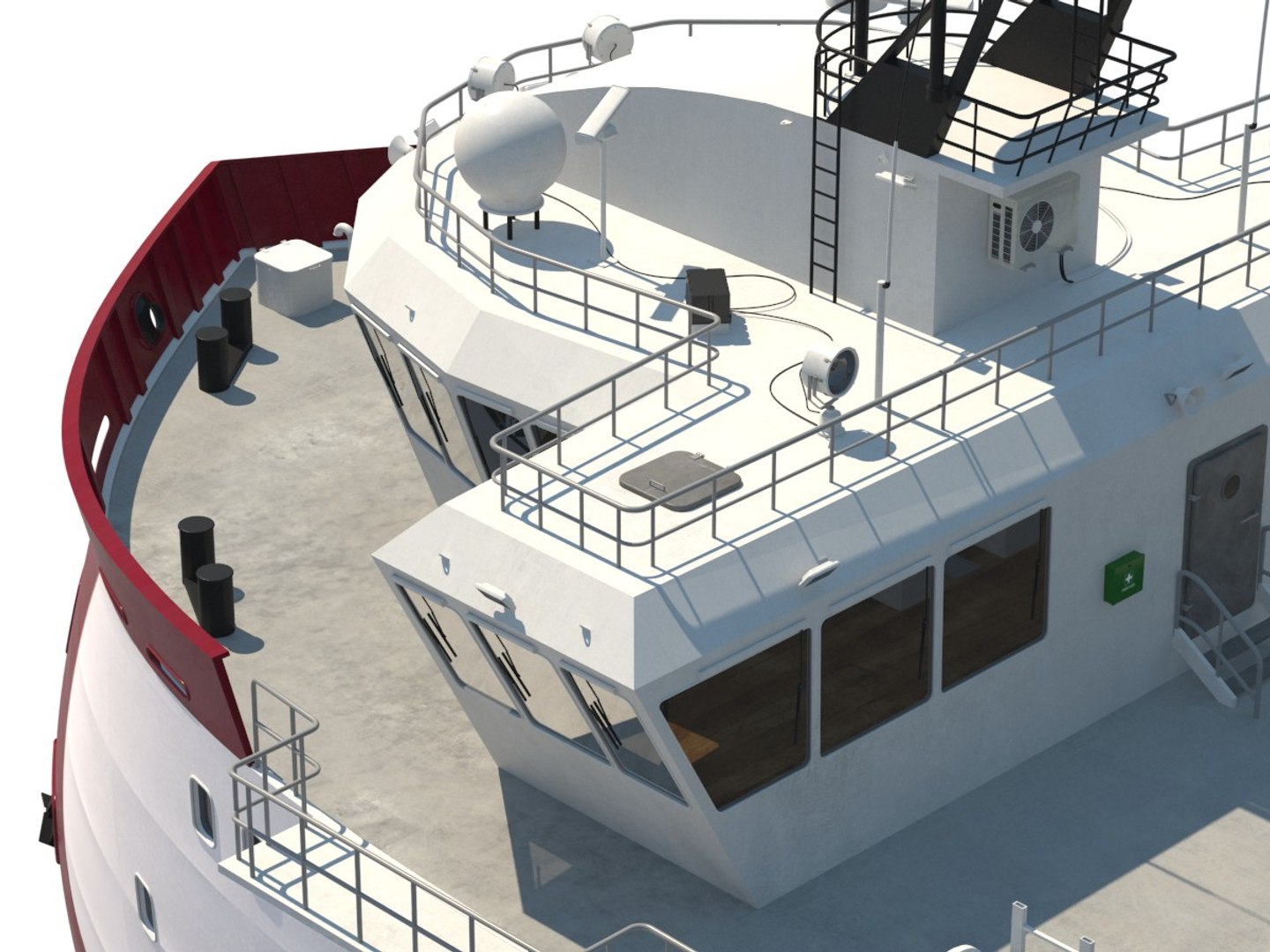 3d Model Offshore Platform Supply Vessel