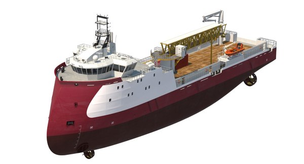 modelo 3d PSV Gangway Platform Supply Vessel - TurboSquid 1067447