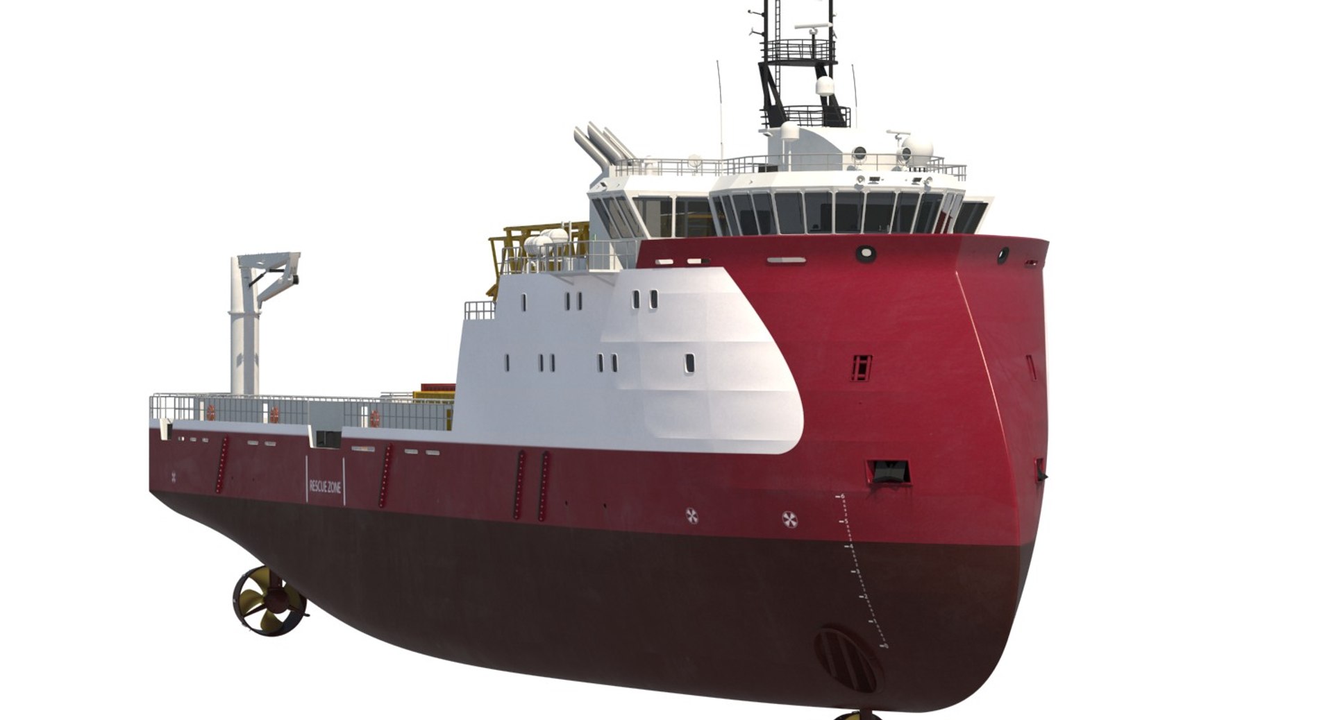 3d Model Offshore Platform Supply Vessel