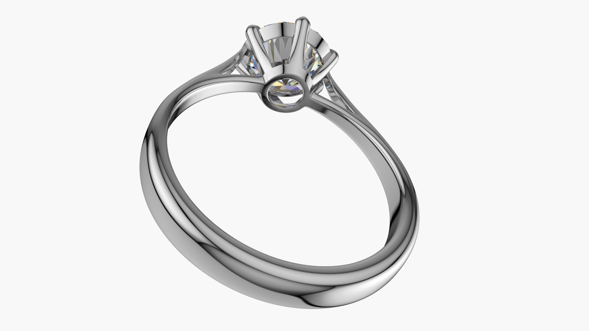 Realistic Diamond Ring 3D - TurboSquid 1668199