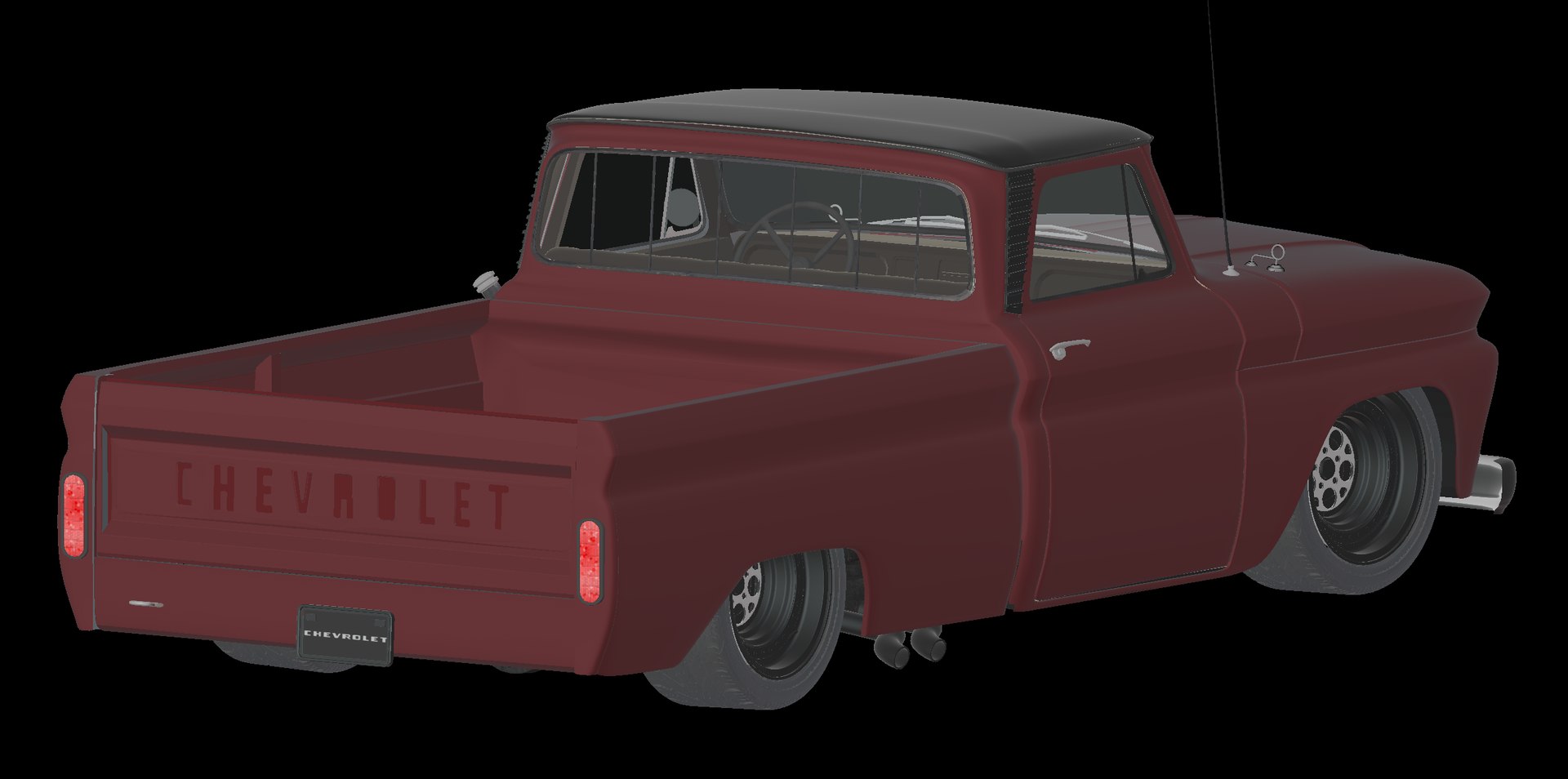 Chevrolet c10 pickup lowrider 3D model - TurboSquid 1405024