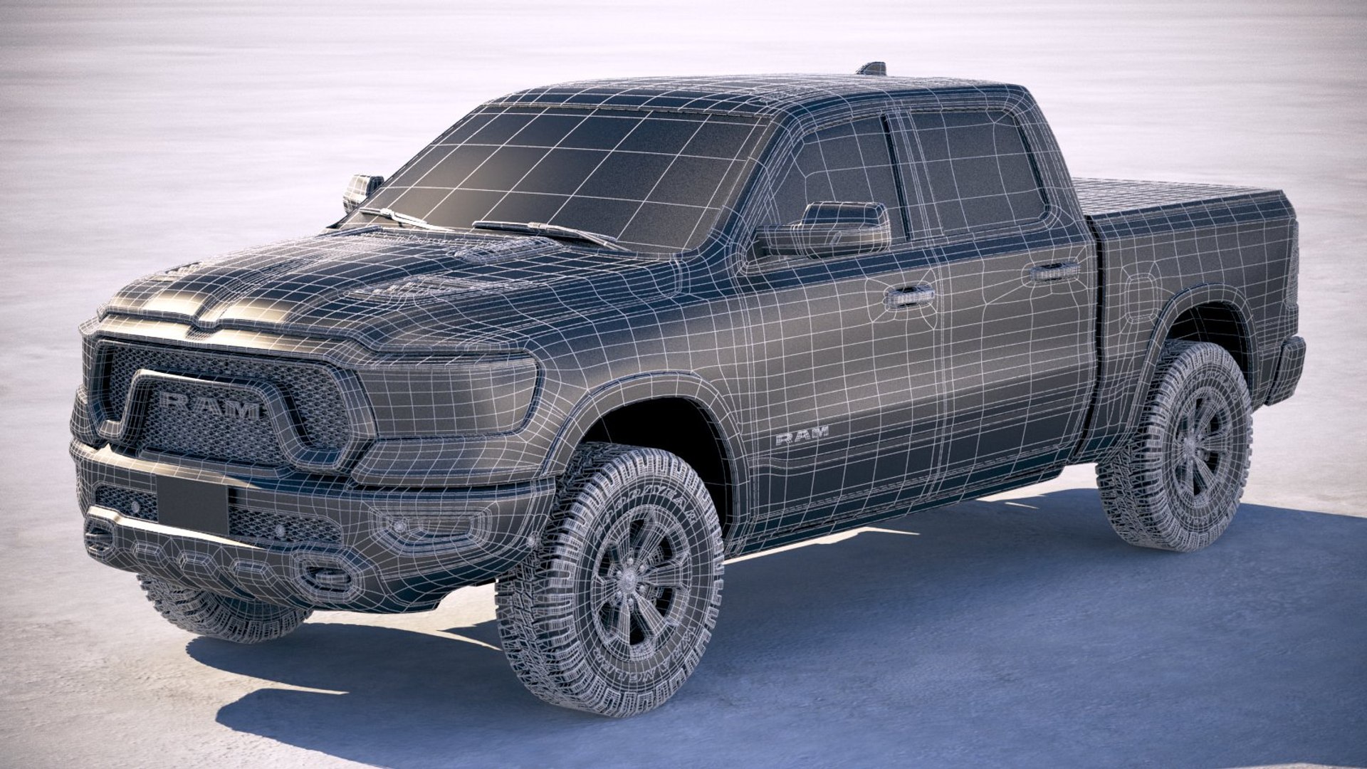 3D Ram 1500 Rebel Model - TurboSquid 1375107