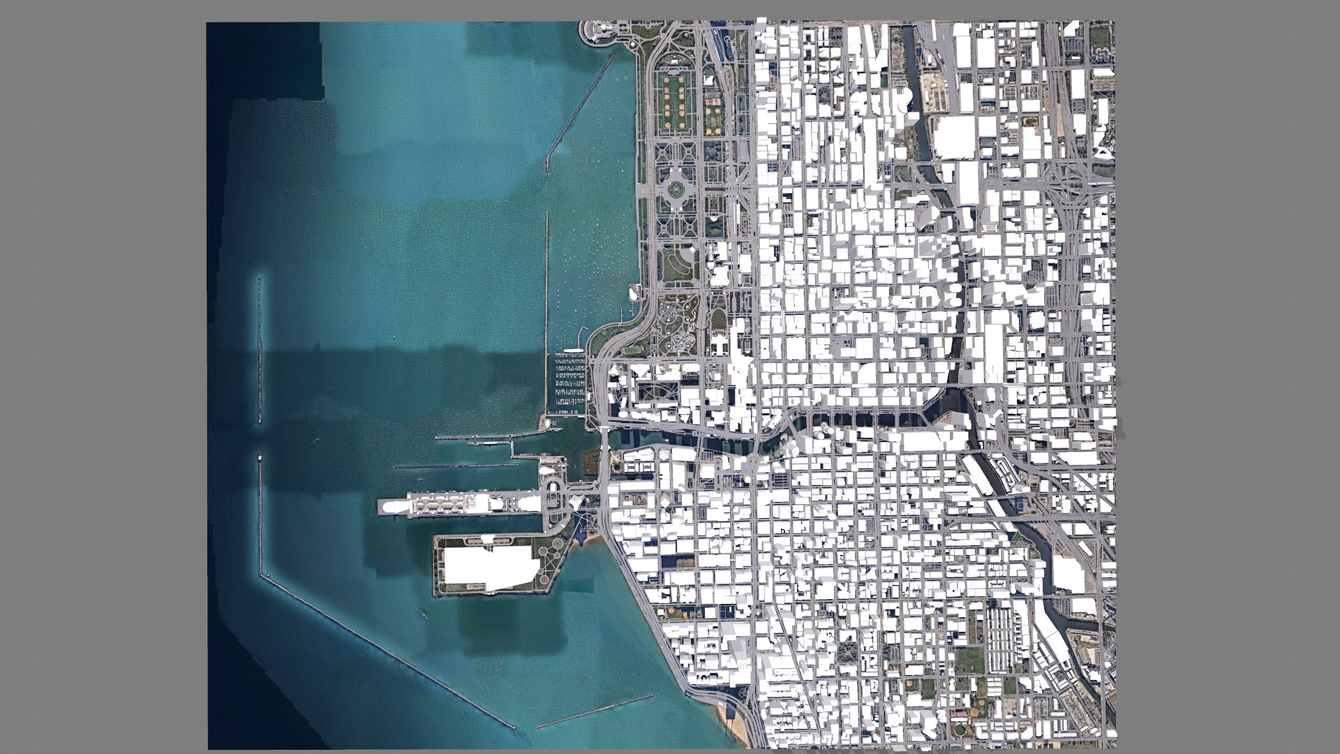 3D Cityscape Chicago USA - TurboSquid 2097300