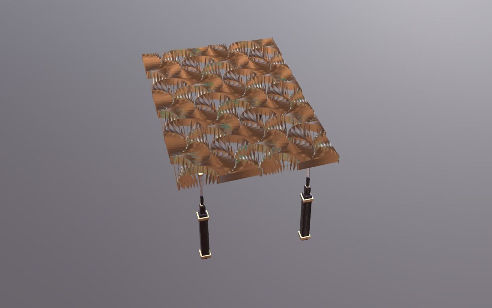 3D Geometric Pattern Luxury Golden Table for Decorative Spaces ...