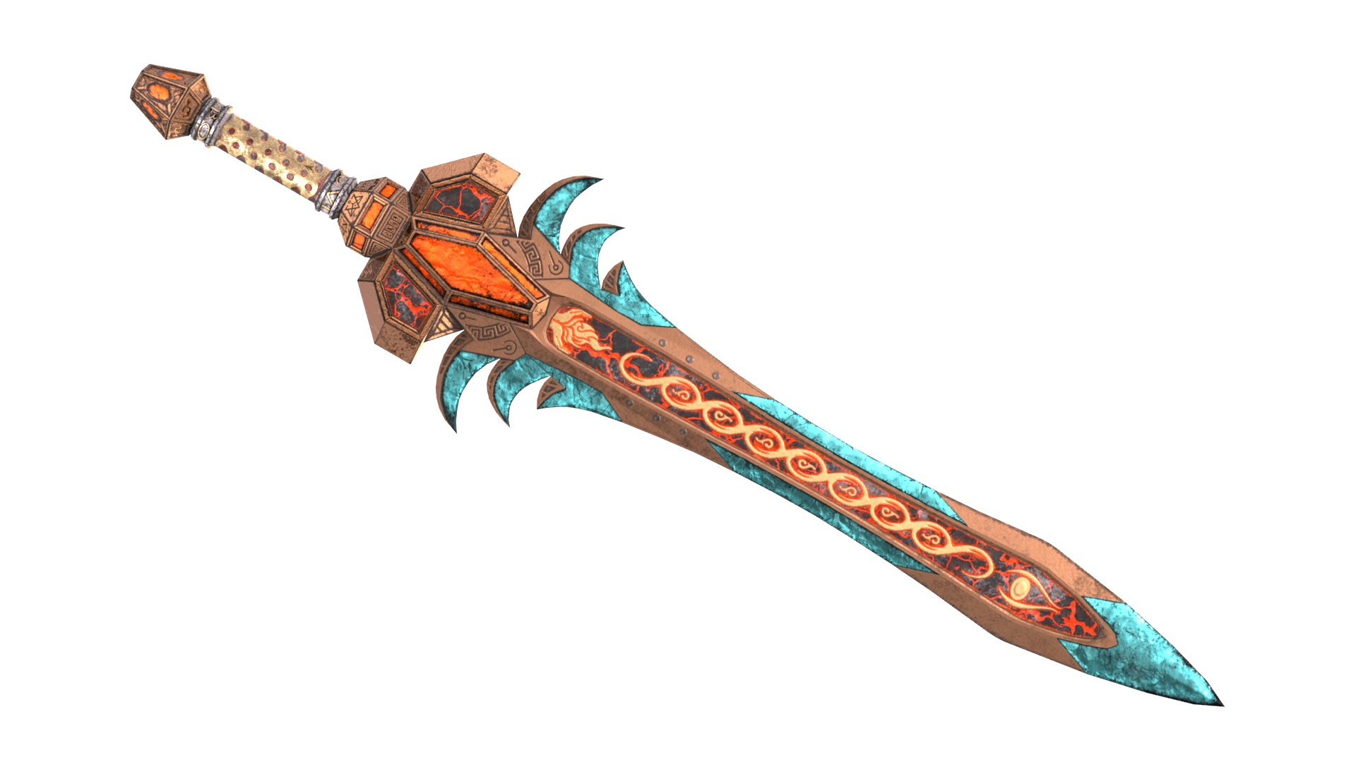 Prometheus ceaseless ember sword 3D - TurboSquid 1633009