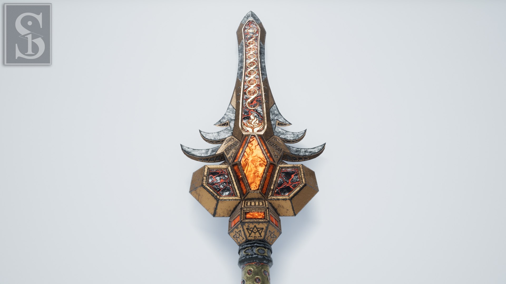 Prometheus ceaseless ember sword 3D - TurboSquid 1633009