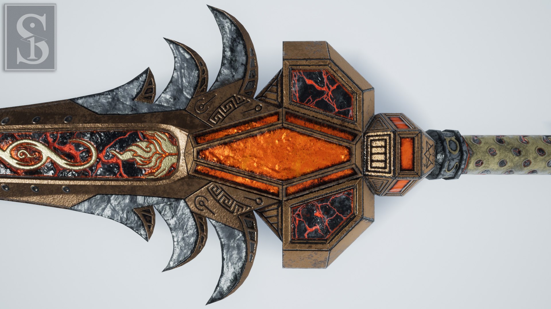 Prometheus ceaseless ember sword 3D - TurboSquid 1633009