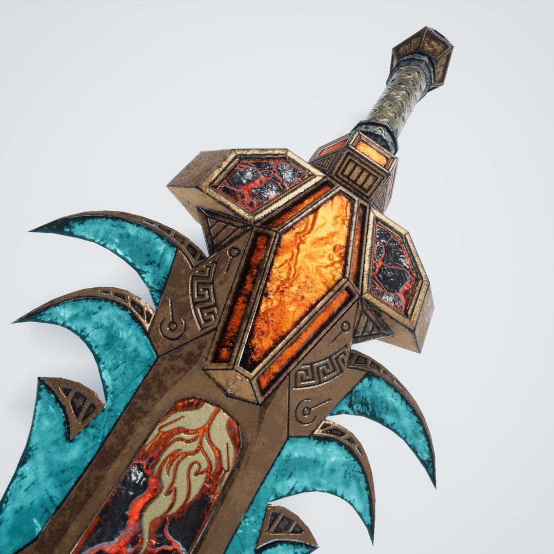Prometheus ceaseless ember sword 3D - TurboSquid 1633009