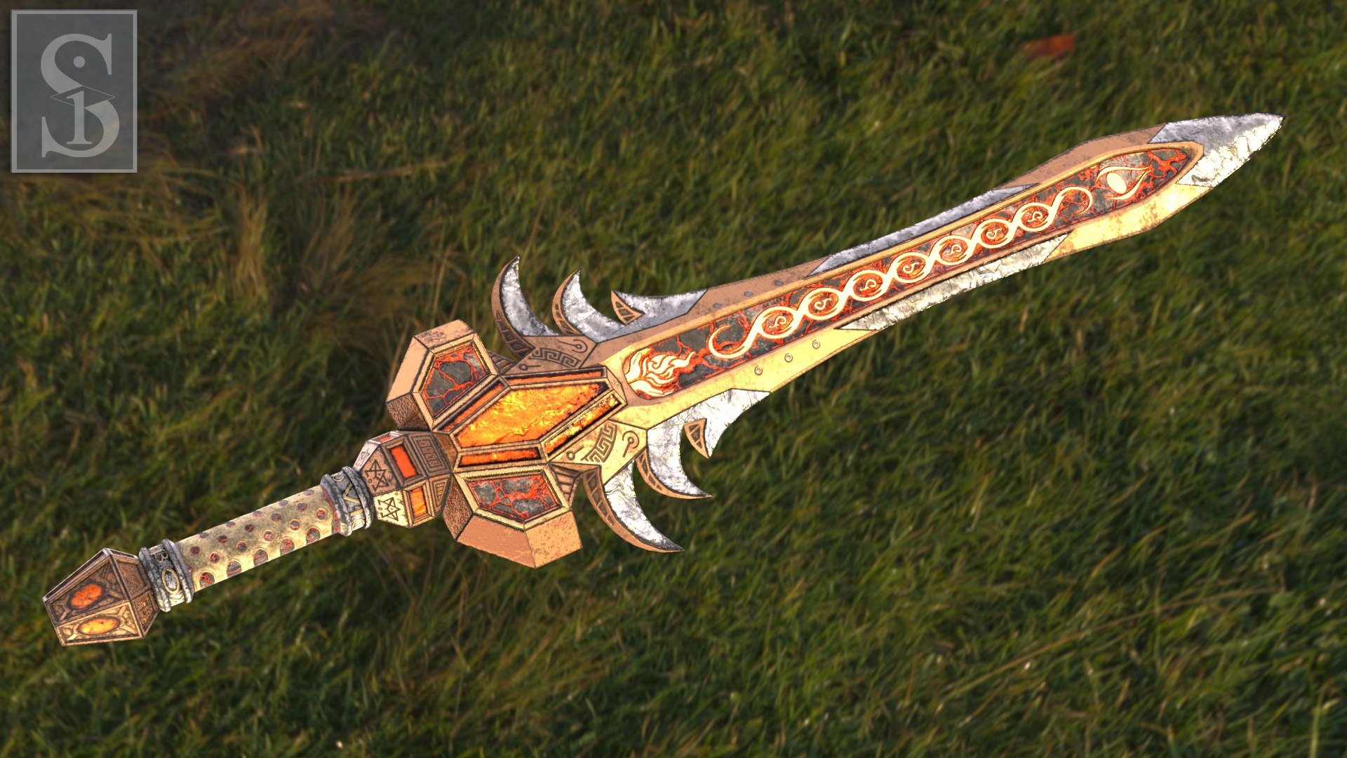 Prometheus ceaseless ember sword 3D - TurboSquid 1633009