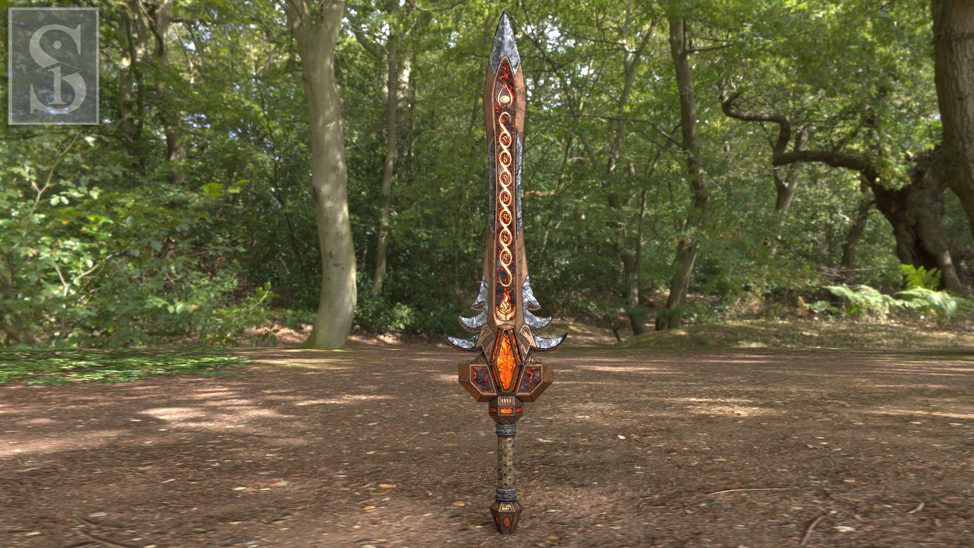 Prometheus ceaseless ember sword 3D - TurboSquid 1633009