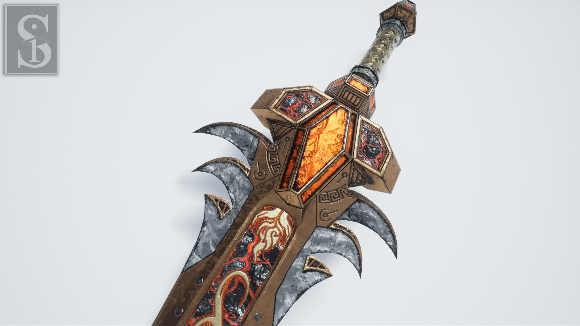 Prometheus ceaseless ember sword 3D - TurboSquid 1633009