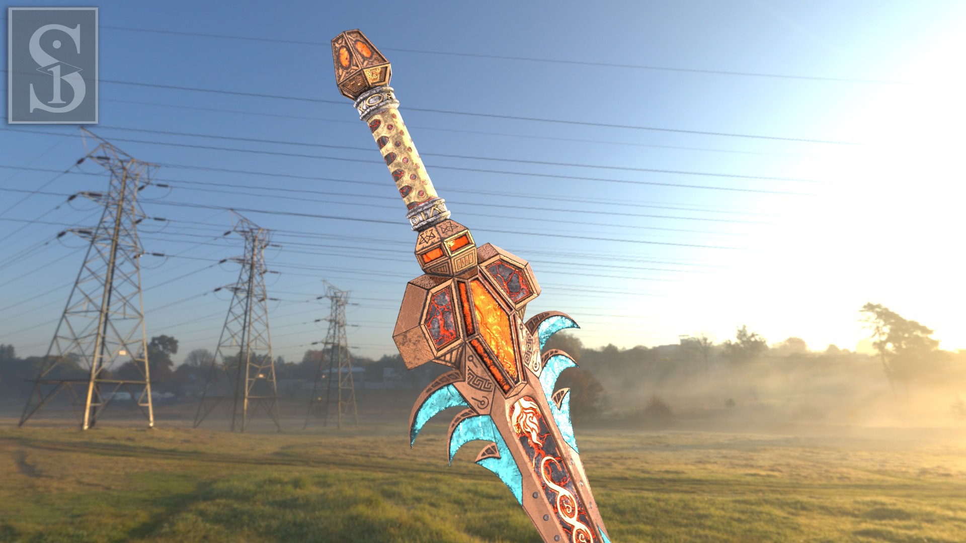 Prometheus ceaseless ember sword 3D - TurboSquid 1633009