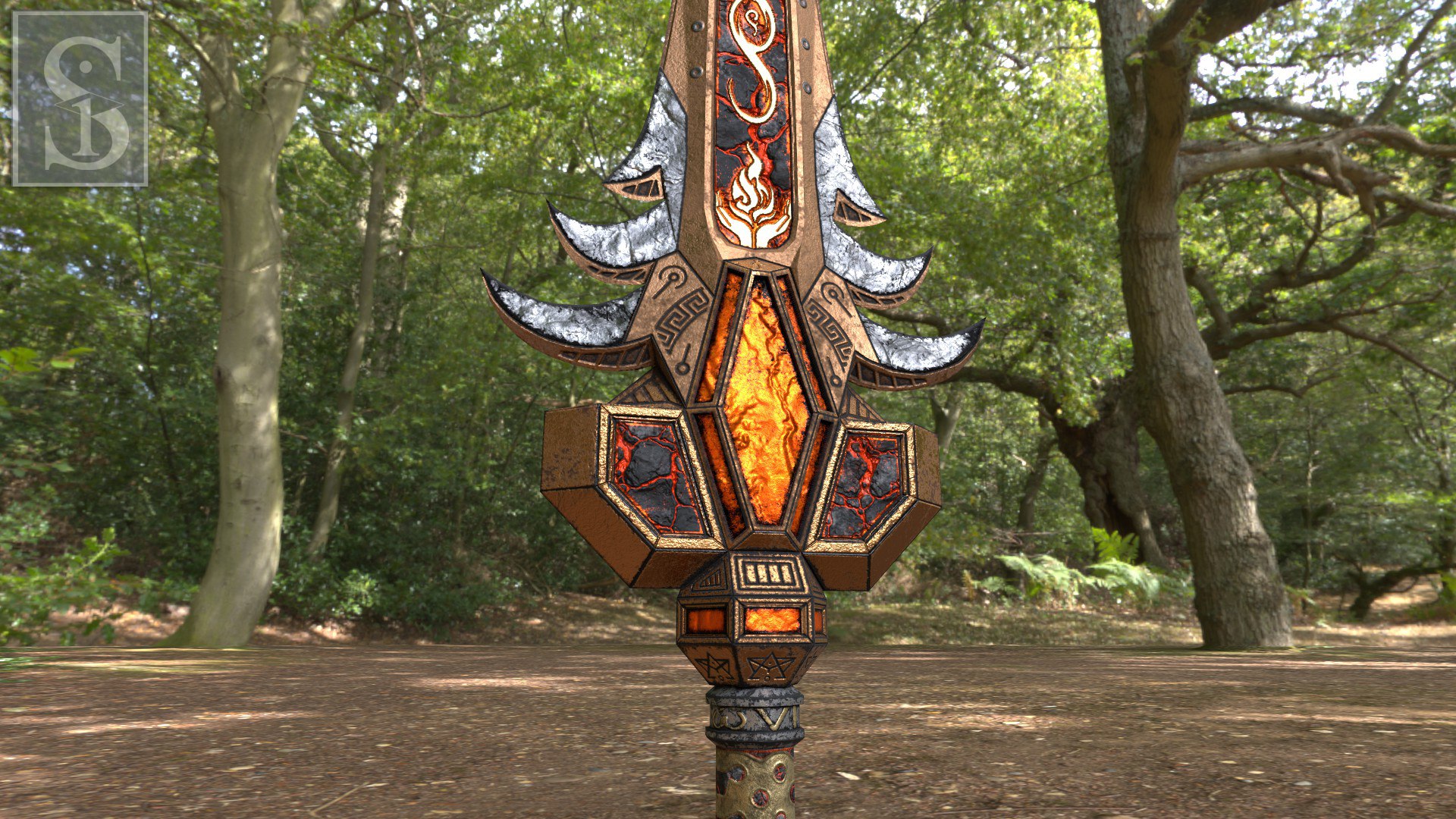 Prometheus ceaseless ember sword 3D - TurboSquid 1633009