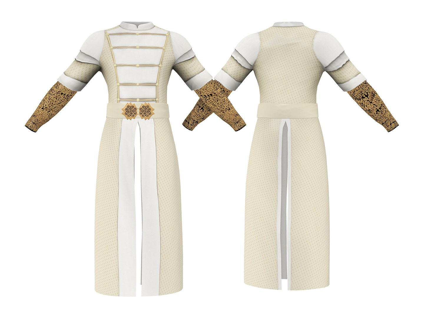 Full Ottoman Prince Sultan Outfit Costume 3D Model - TurboSquid 1967939