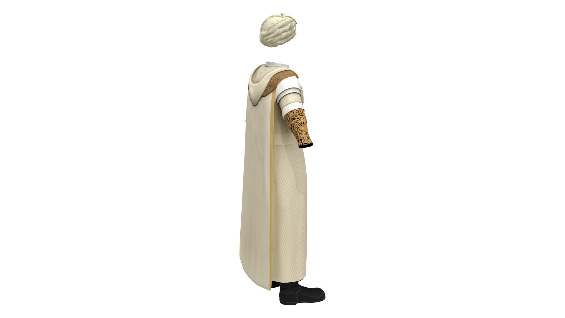 Full Ottoman Prince Sultan Outfit Costume 3D Model - TurboSquid 1967939