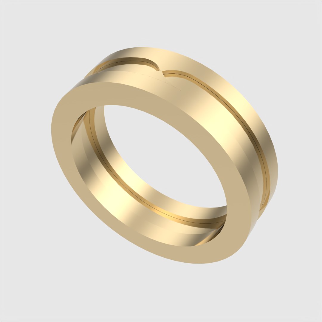 Contemporary Split Band Ring JDBCo 3D Model - TurboSquid 2345817