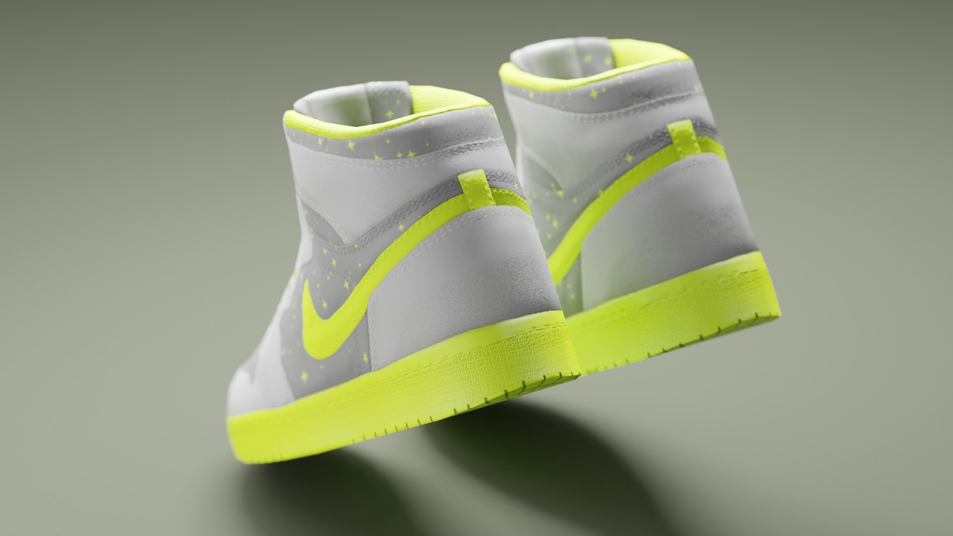 3D Air Jordan Nike Shoes - 09 - Low Poly - TurboSquid 2189876